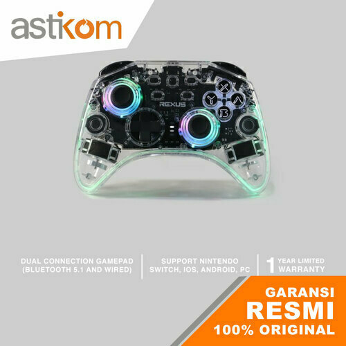 Gaming Gamepad Rexus GX400 Black Gladius Bluetooth (EOL) - Astikom