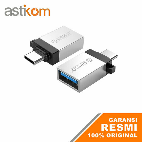 Converter Type-C to USB-A Orico CBT-UT01-SV-BP Silver OTG - Astikom